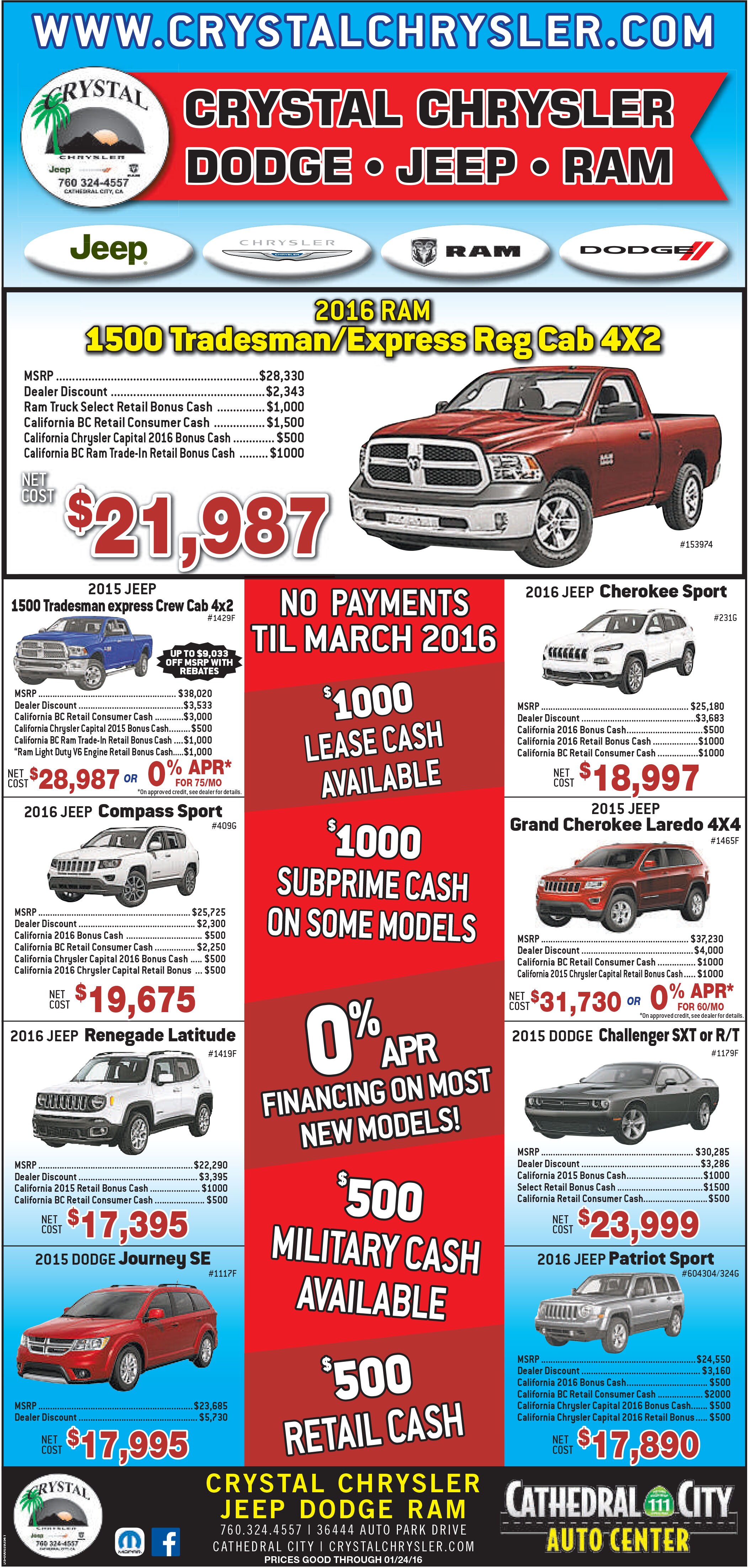 Weekly Ad | Crystal Chrysler, Jeep, Dodge Center